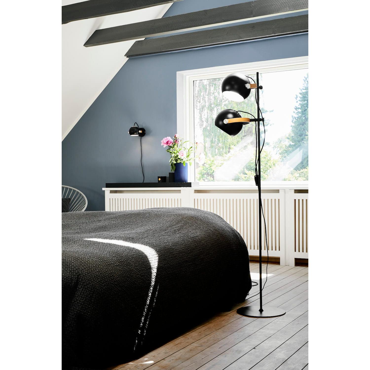 Lampadar dormitor DC-2, negru - lemn, 14897 — archi|LIGHT