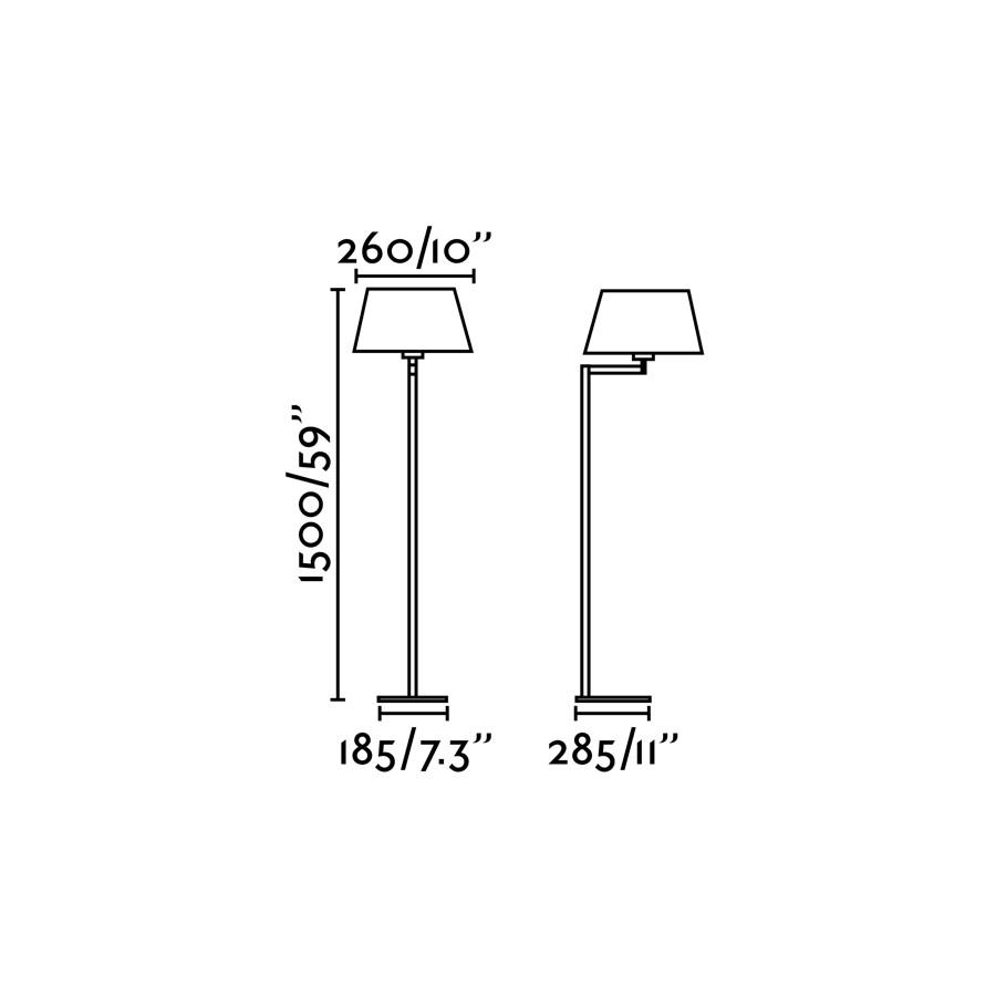 Lampadar living Artis, finisaj nichel - bronz, 01775 — archi|LIGHT